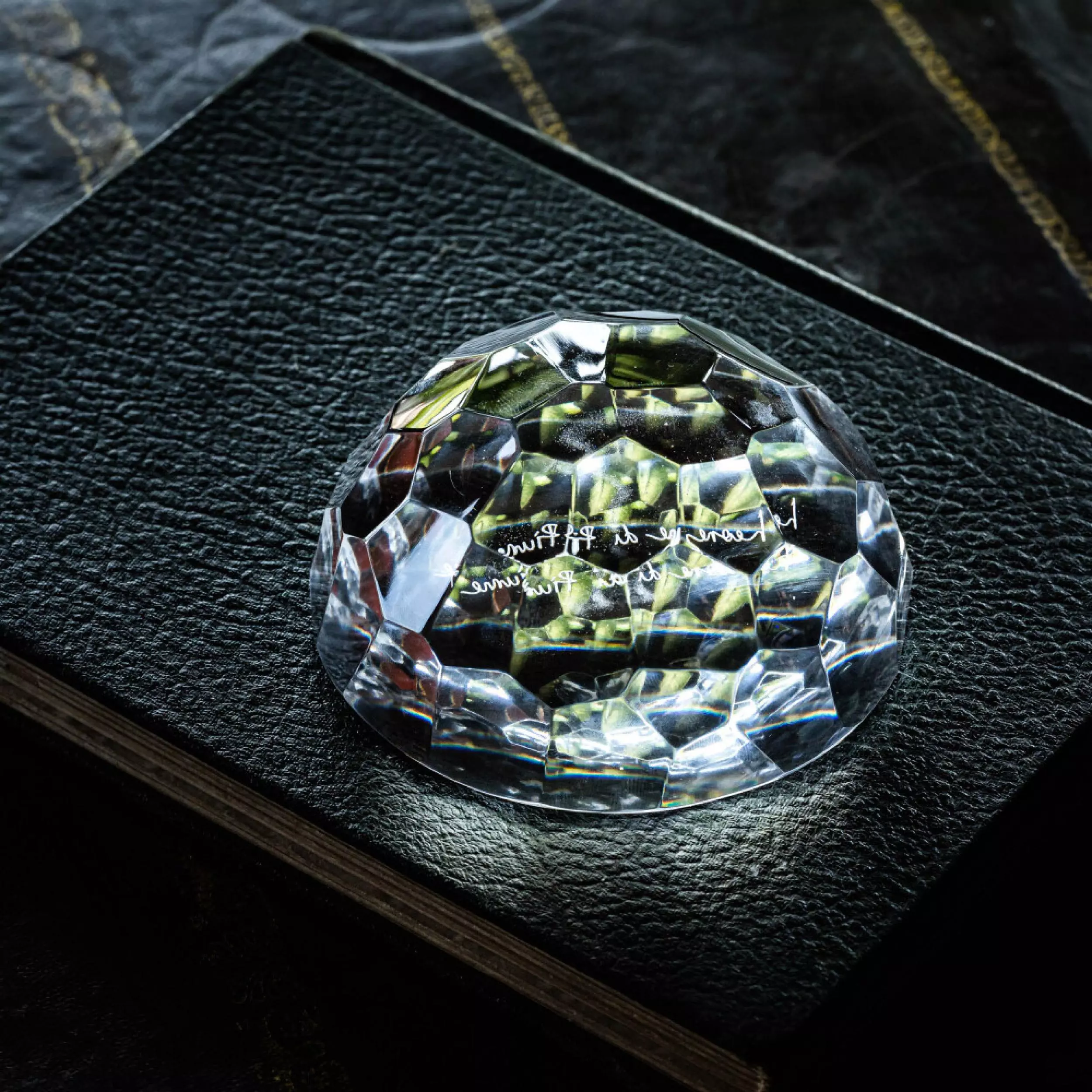 Favo Cut Crystal Paperweight | Leone Di Fiume