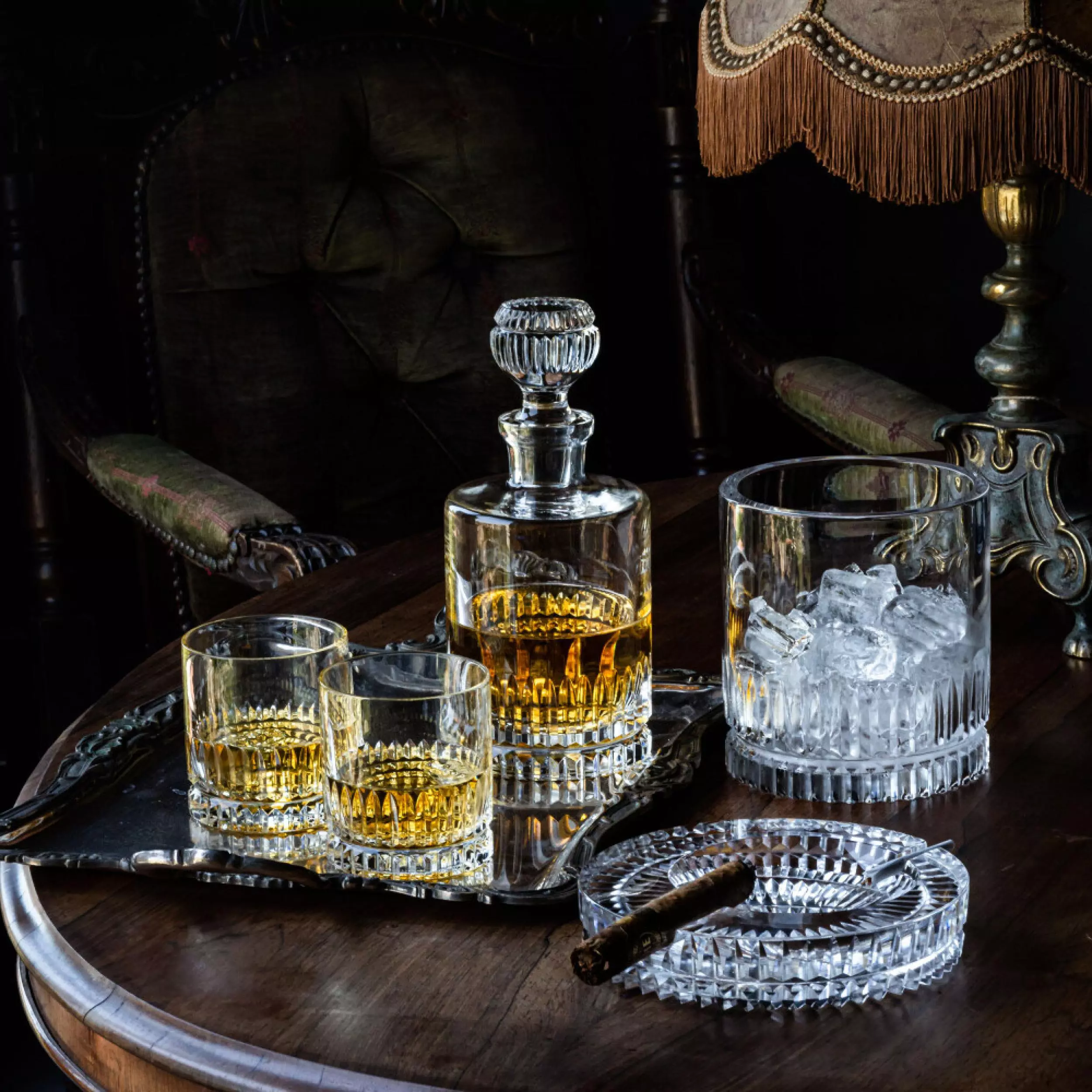 Precisa Cut Crystal Ice Bucket | Leone Di Fiume